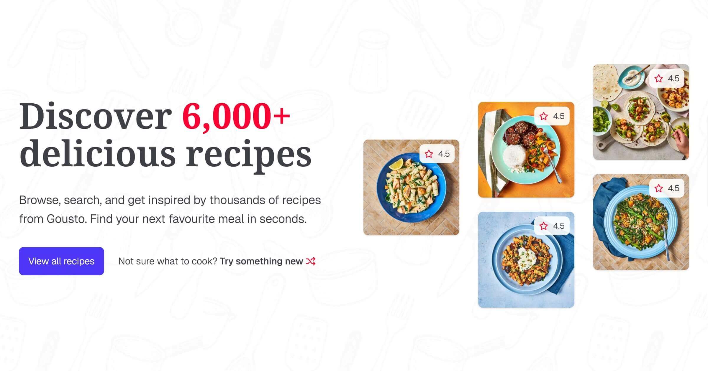 Gousto Recipe Search - 5,872 Recipes