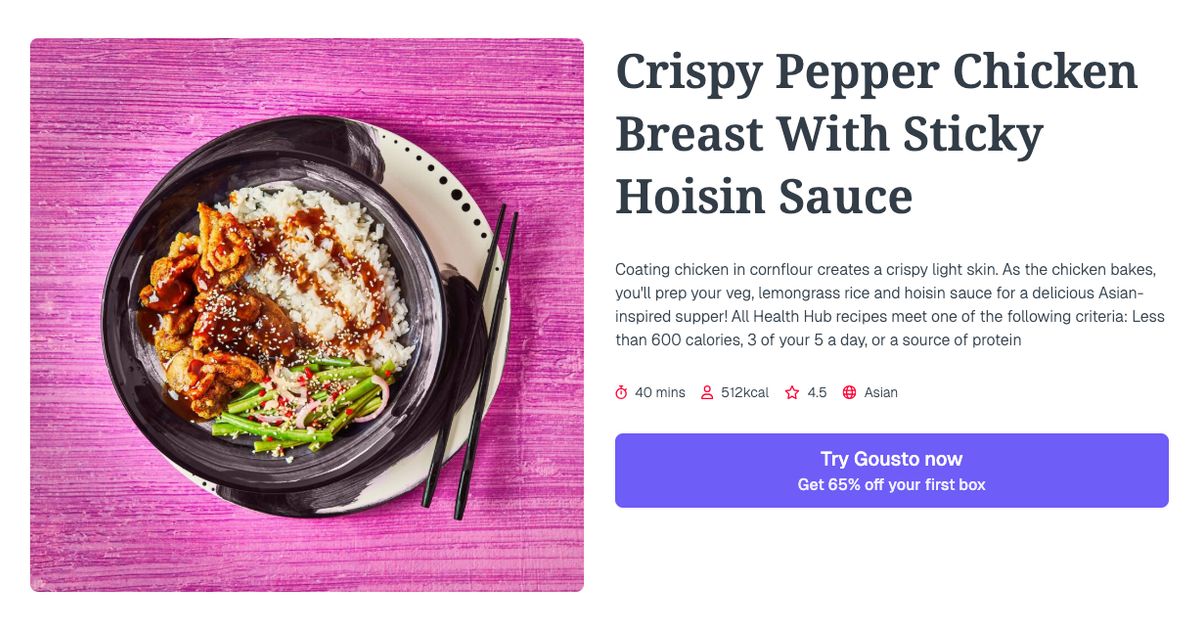 Crispy Pepper Chicken Breast With Sticky Hoisin Sauce (40 mins ...