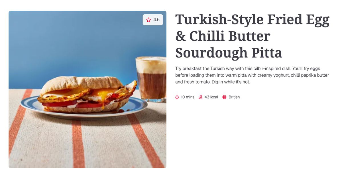 Turkish-Style Fried Egg & Chilli Butter Sourdough Pitta (10 mins ...